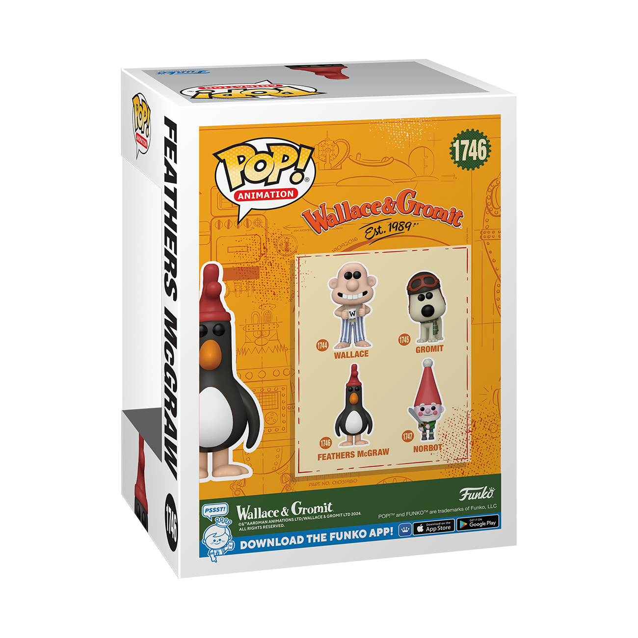 Feathers McGraw Wallace & Gromit Funko Pop! Animation Vinyl Figure
