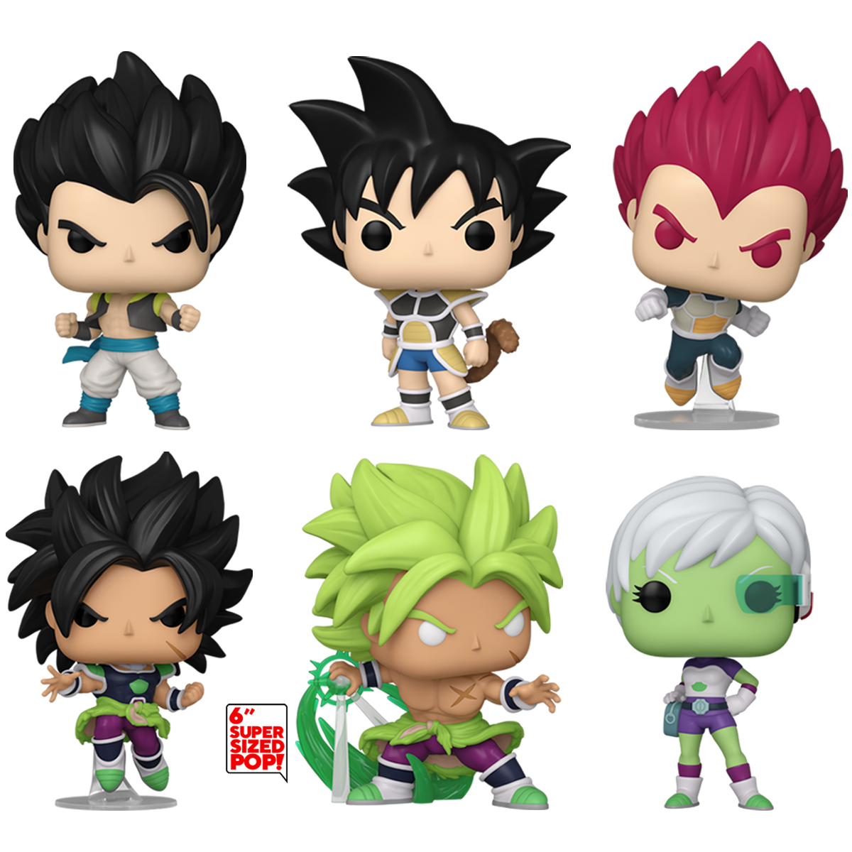 Dragon Ball Super: Broly Funko Pop! Anime Vinyl Figure Bundle of 6