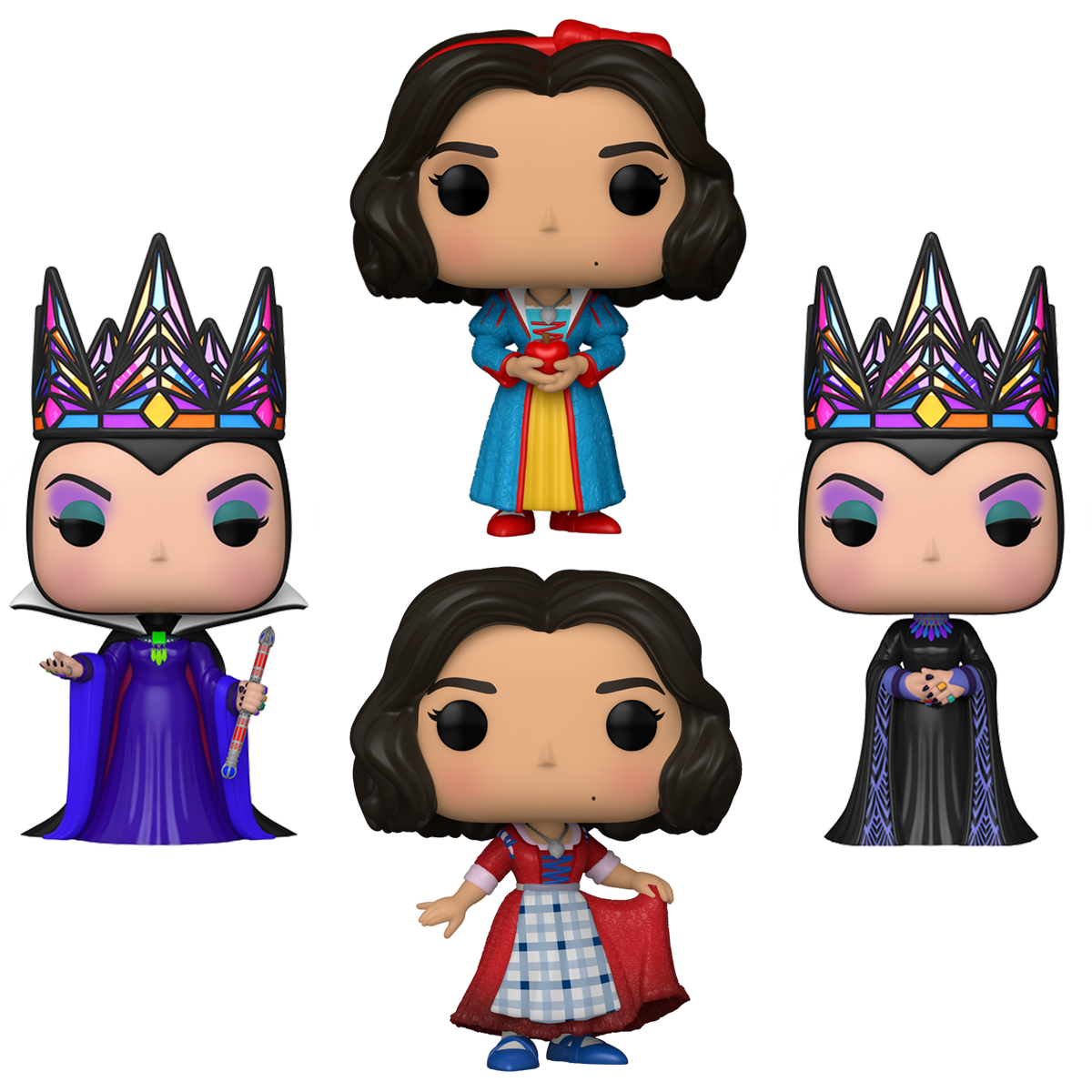 Snow White Live Action Funko Pop! Disney Vinyl Figure Bundle of 4