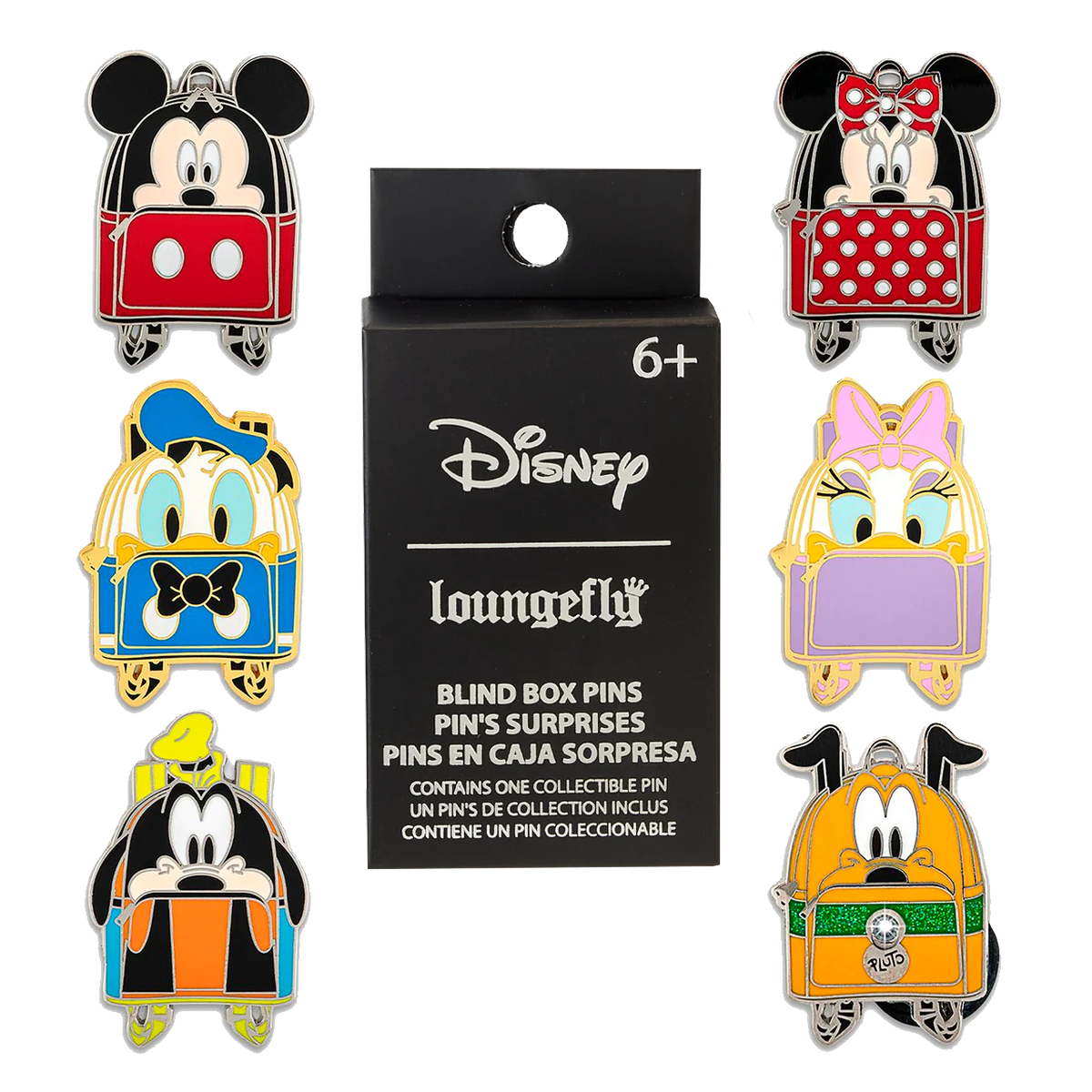 Loungefly Disney Backpack Blind Box Enamel Pin